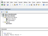 Excel Vba Tutorial Hello World