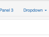 Css Bootstrap Panel Tab With Dropdown Stack Overflow