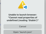Macos Vs Code Launch Chrome No Longer Works Stack Overflow