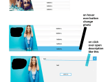 Html Jquery On Hover Change Photo On Click Display Description