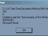 Excel Date Time Error In Vbscript Stack Overflow