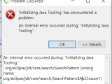 Spring An Internal Error Occurred During Initializing Java Tooling