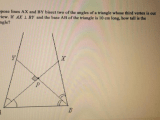 Basic Elementary Geometry Problem Mathematics Stack Exchange