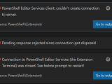 Visual Studio Code Vscode Powershell Extension Failed To Initialize