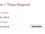 Html Javascript Calculate Elapsed Time Between Two Dates Stack