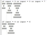 Create An Hour Glass Pattern On Java Or Python Using Simple Code