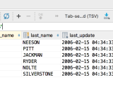 Filtering Results Table On Datagrip Stack Overflow