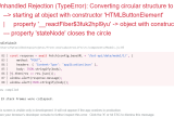 Javascript Unhandled Rejection Typeerror Converting Circular