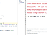Javascript Setstate Not Working Error Maximum Update Depth