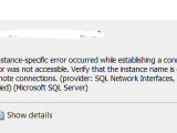 Can T Connect To A Sql Server Database Using A Specific Network Stack