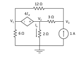 Nodal Analysis With Current Dependent Voltage Source Electrical