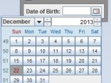 Swing Selecting Date Of Birth Using Jcalendar In Java Stack Overflow
