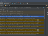 Intellij Idea What Does The Highlight Color Mean In The Java Frame