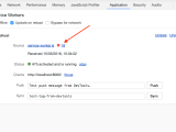 Service Worker Invisible Error In Chrome Devtools Console Stack