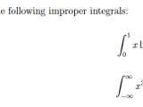 Integration Improper Integrals Calculus Mathematics Stack Exchange