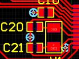 Pic Placement Routing Of Decoupling Cap Straddling Oscillator Guard