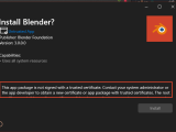 Windows Blender 3 0 Installation Error Blender Stack Exchange