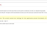 C Server Error In Application Configuration Error Stack Overflow