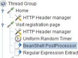 Jmeter Using A Regex Extractor Value In Beanshell Post Processor