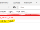 Javascript Fetch Api Handle Error 407 Is Not Same Between Chrome And