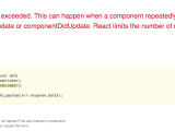 Reactjs React App Login Error Maximum Update Depth Exceeded Stack