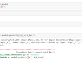 Python Getting Issue While Calling Model Predict Function On Keras