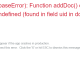 Javascript Unhandled Rejection Firebaseerror Function Adddoc