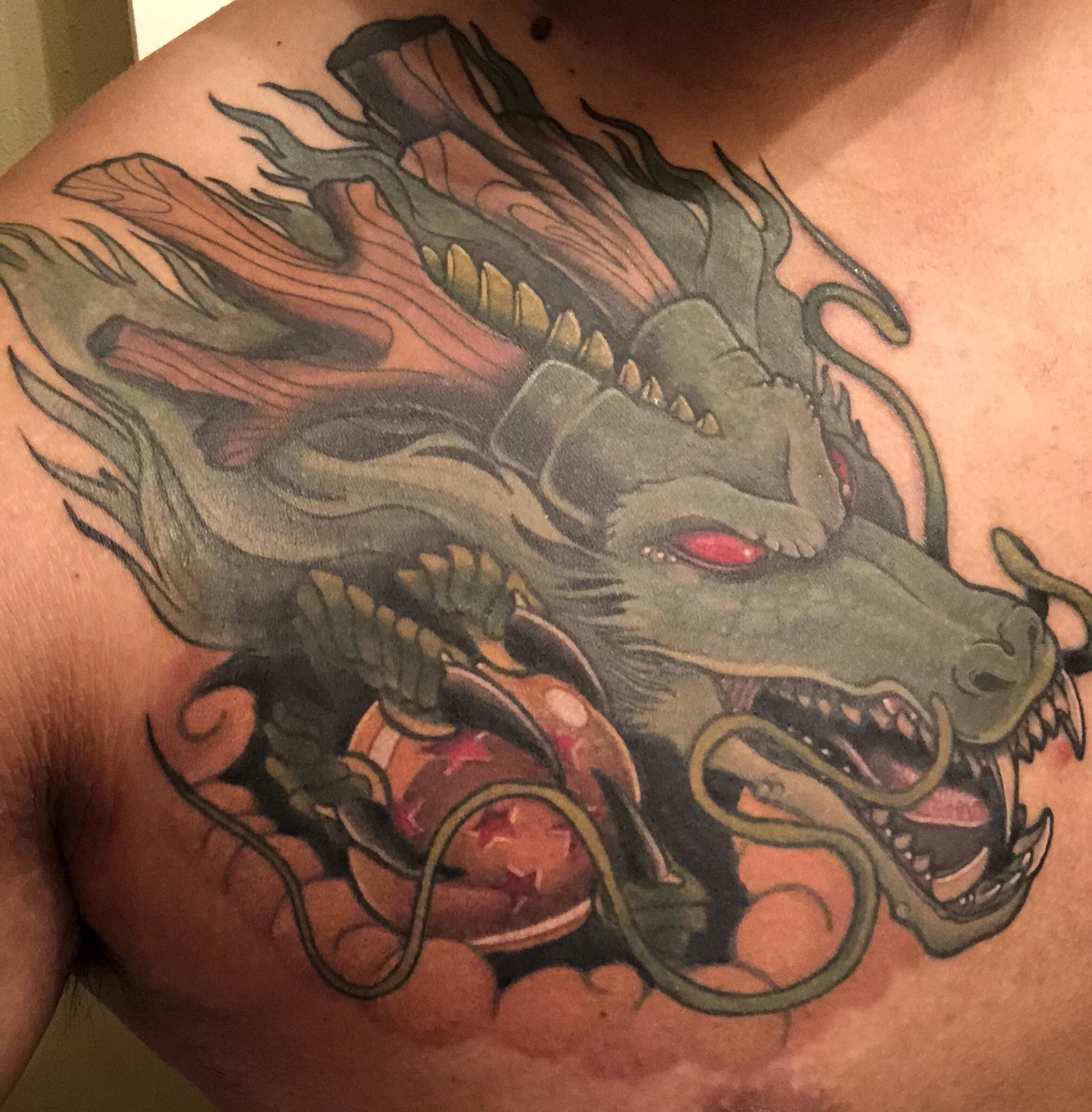 Dragon Ball Z Shenron Tattoo Back
