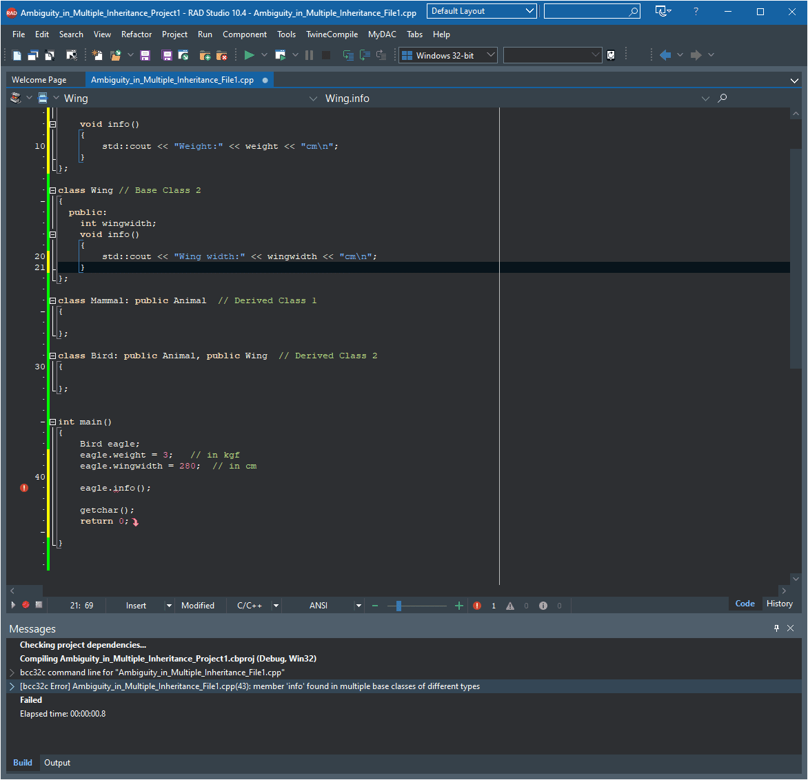 Ambiguity Resolution In Inheritance In C C Tutorials For - Sunset Pattern Collection - Full HD Quality