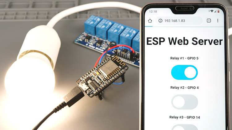 Esp32 Esp8266 Relay Module Web Server Using Arduino Ide Random Nerd - Best Landscape Arts in Retina