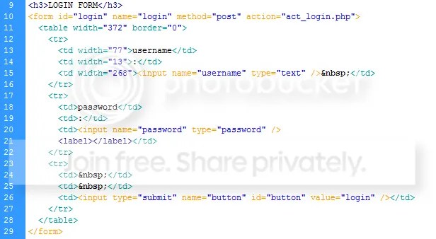 Membuat Formulir Login Dengan PHP (Basic) – catatan haidarahmad