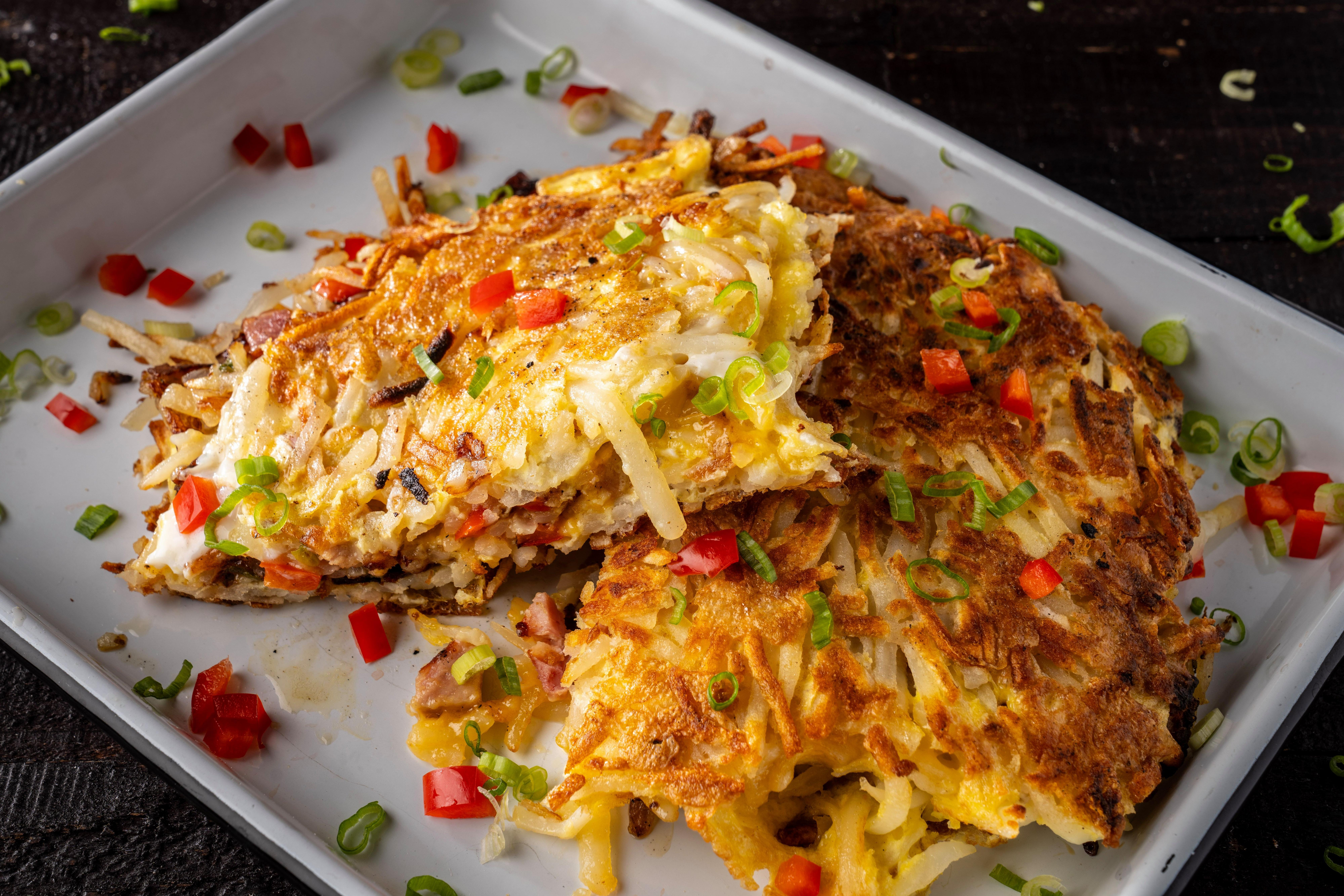 Griddle Hash Brown Omelette Traeger Grills