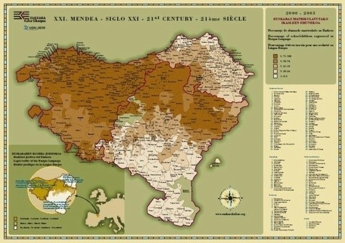 Mapa de alumnado matriculado en euskera en Euskal Herria – IBASQUE.COM