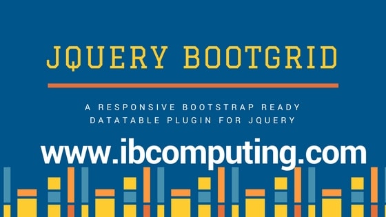 Jquery Bootgrid - A full featured Responsive Data Tables plugin