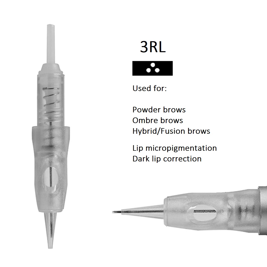 3RL 3pin PMU Needle Cartridge 0.30mm For Precision Makeup | Ibrow