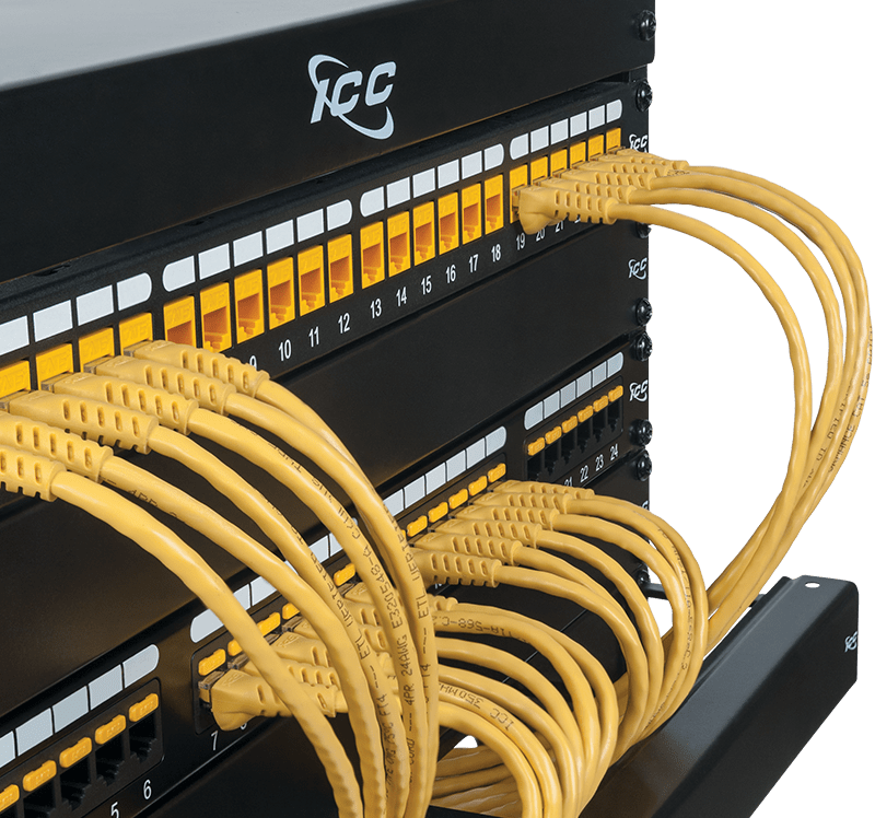 copper-cabling-systems-patch-panel-patch-cords-yellow | ICC
