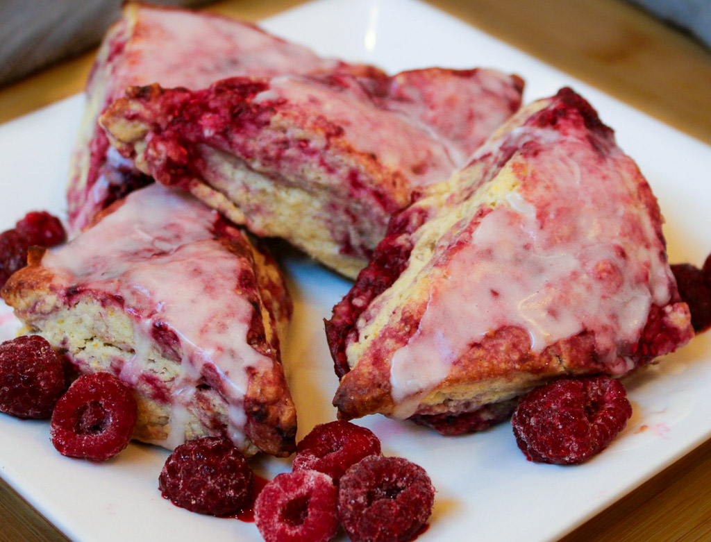 Lemon Raspberry Scones – Icing On The Steak