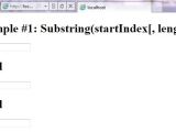 Substring Example Syntax Vb Net Asp Net Substring Source Code