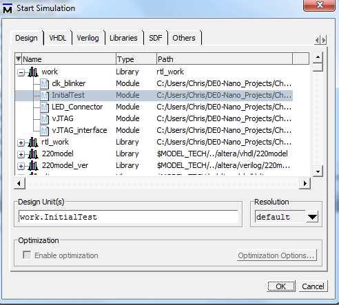 Simulating the Virtual JTAG in ModelSim - IdleLogicLabs