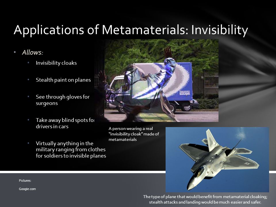 Meta materials based Radar cloaks to hide warships, drones and fighter ...