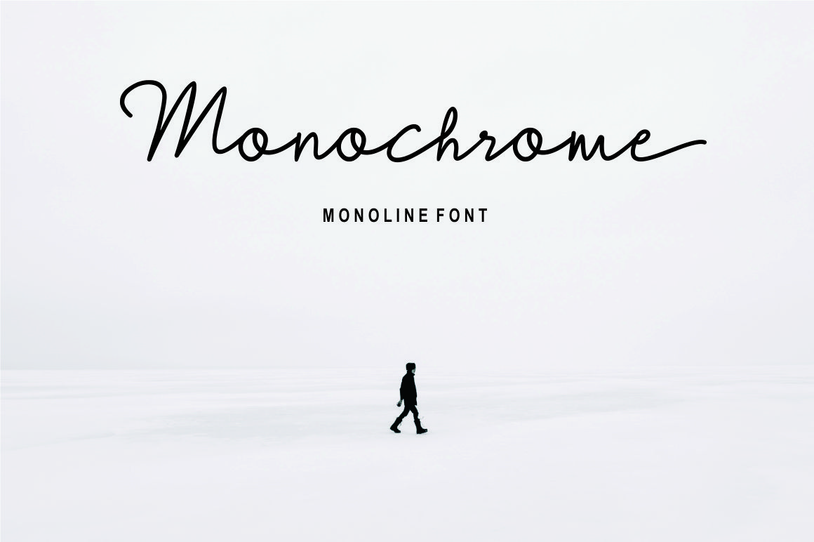 Monochrome Script Font Free Font monochrome-script-font-free-font