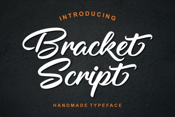 Bracket Script Font - Free Font Bracket Script Font - Free Font