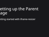 Setting Up The Parent Page Iframe Resizer