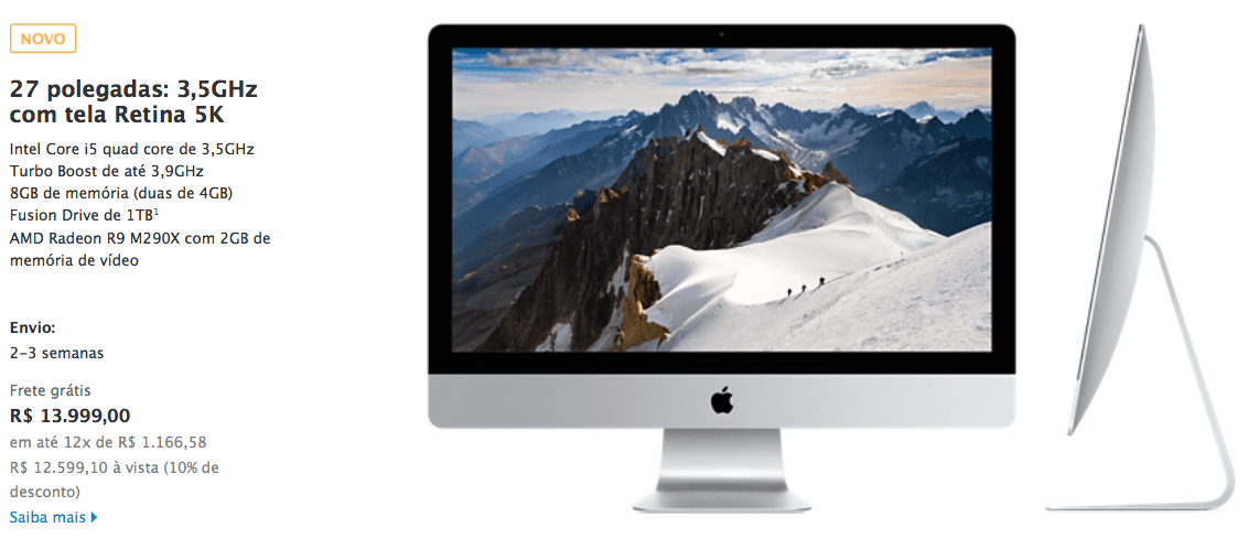 Apple anuncia novo iMac com tela Retina 5K | iHelp BR