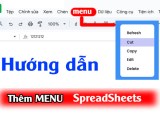 Thêm Menu Vào Spreadsheet Với Apps Script Học Lập Trình Cùng Iif