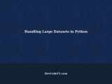 Optimizing Memory Usage In Python For Large Genomic Datasets Peerdh