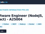 Software Engineer Nodejs React A25004 At Activate Interactive Pte Ltd