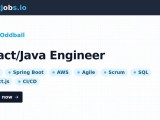 Remote React Java Engineer At Oddball