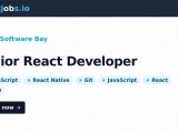 Remote Junior React Developer At Software Bay
