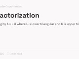 Lu Factorization